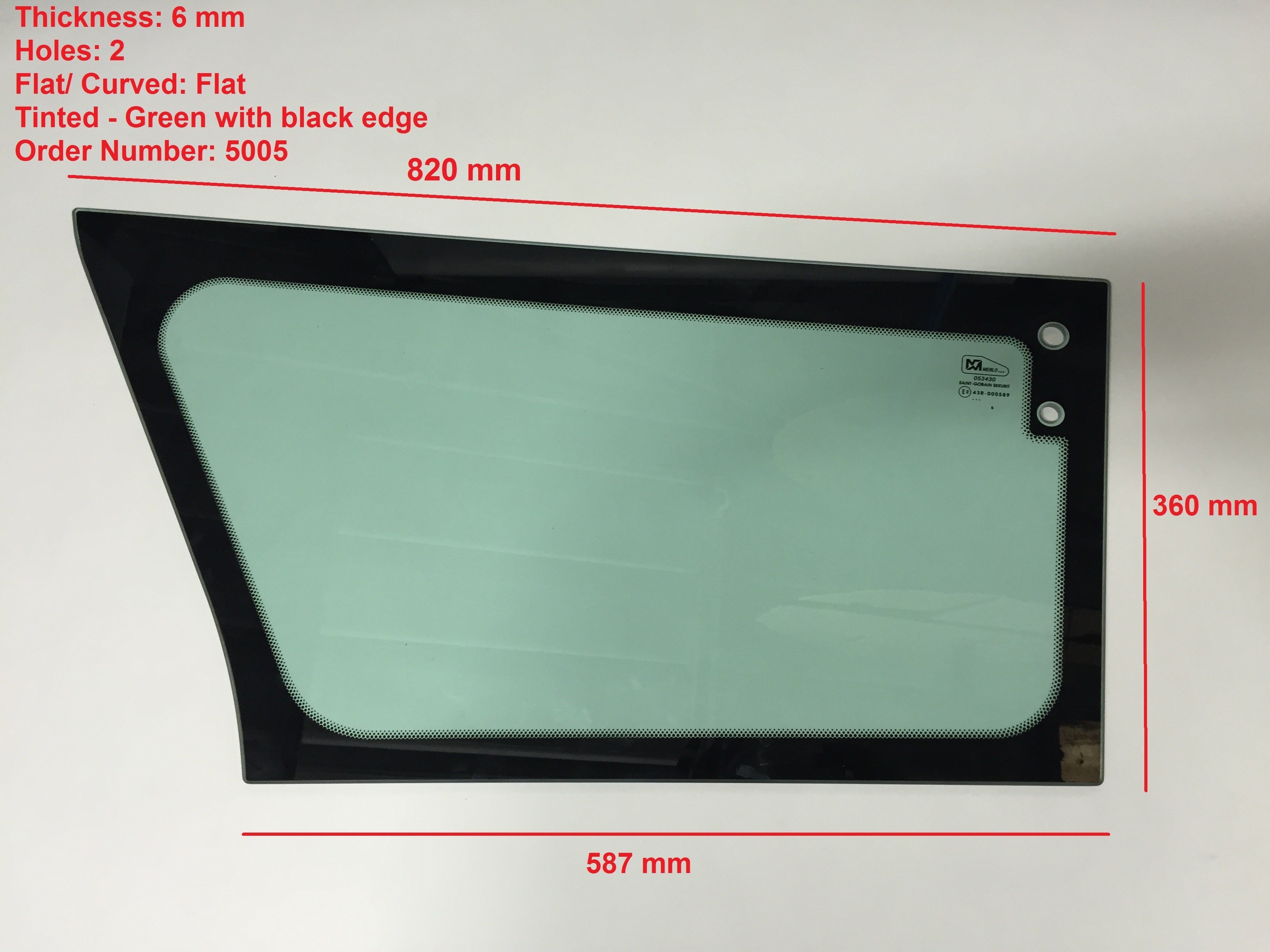 Merlo Bottom Door Glass