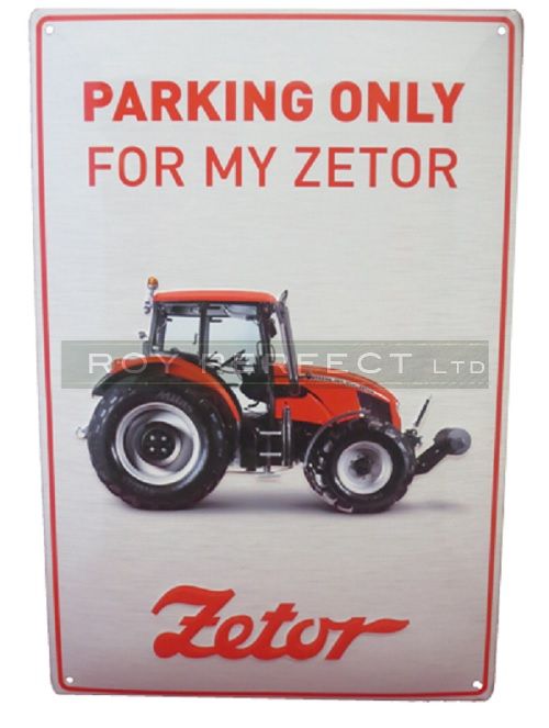 Zetor Tractor Plaque Sign